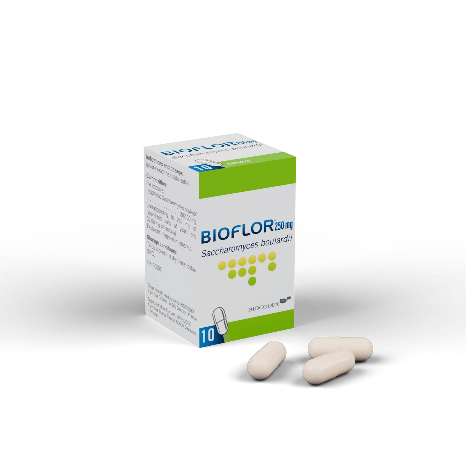 Bioflor益生菌 250mg 10膠囊裝 | 舒緩急性腹寫困擾 | Bioflor hong kong
