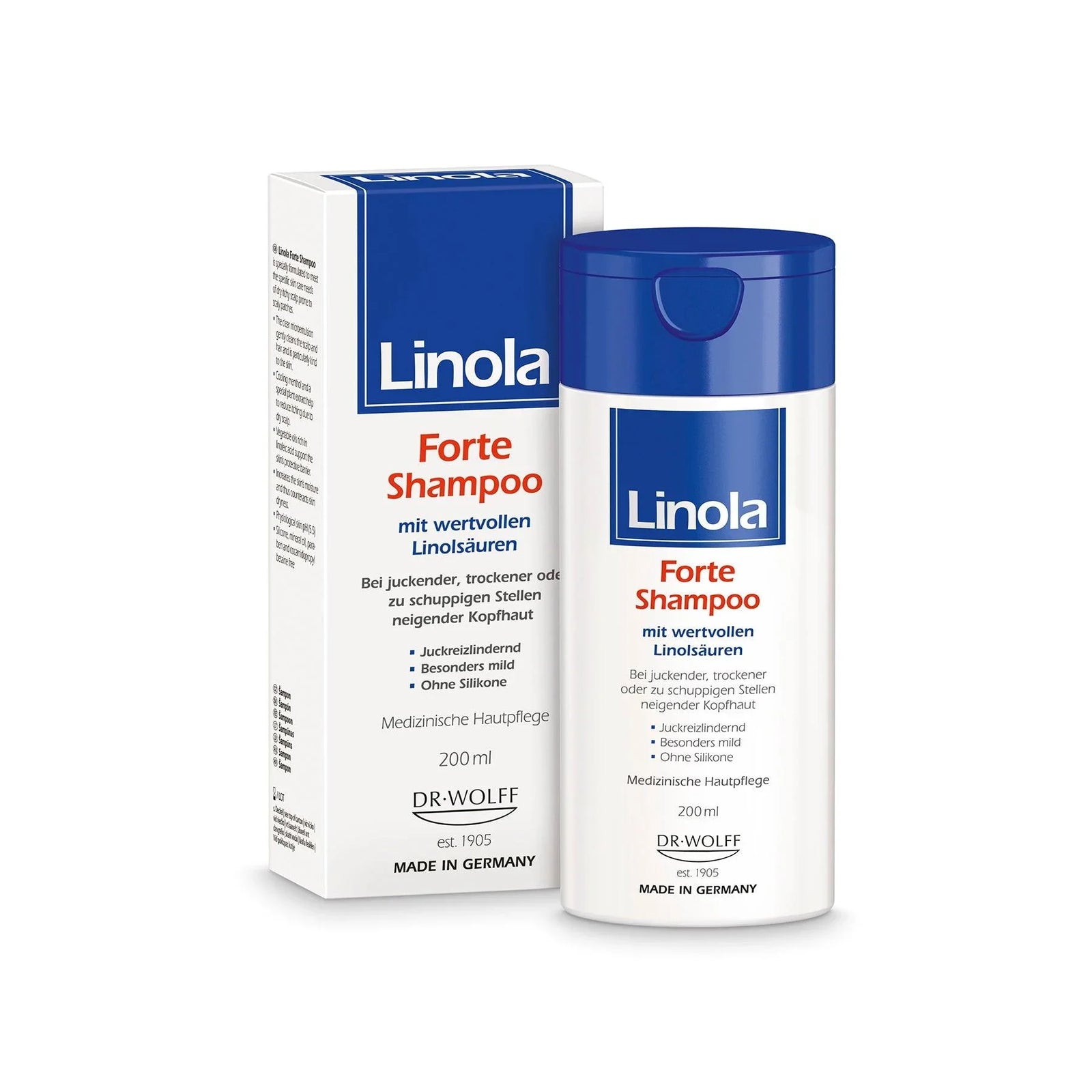 Linola 專效洗髮露 200ml【香港行貨】| Forte shampoo | 易產生鱗屑頭皮 | 紓緩乾燥痕癢